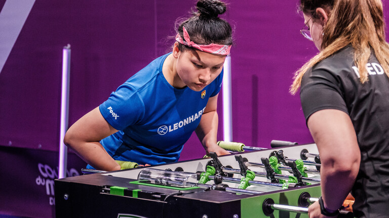 Tischfußball-Weltmeisterin Linh Tran: Im totalen Fokus am Kickertisch ...